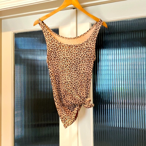 Tops | Leopard Print Tank Top | Poshmark